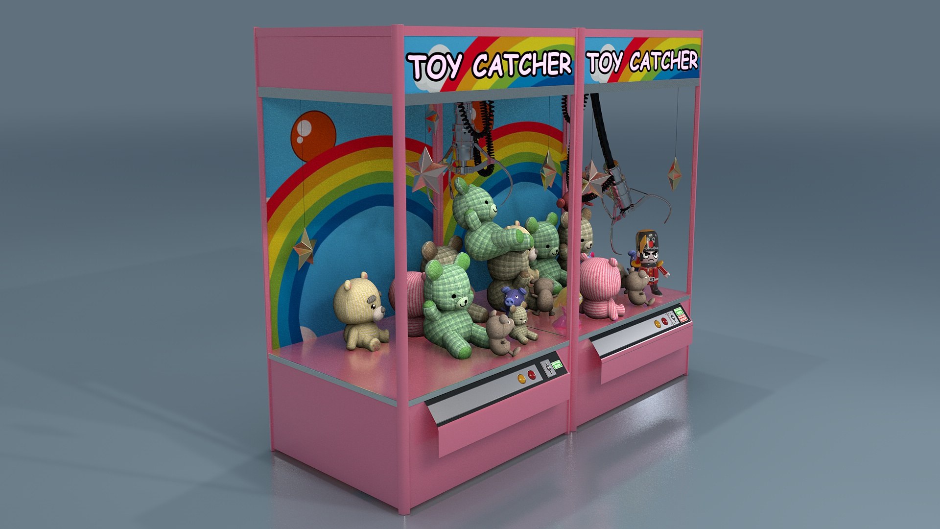 3D Claw Machine Teddy - TurboSquid 1707625