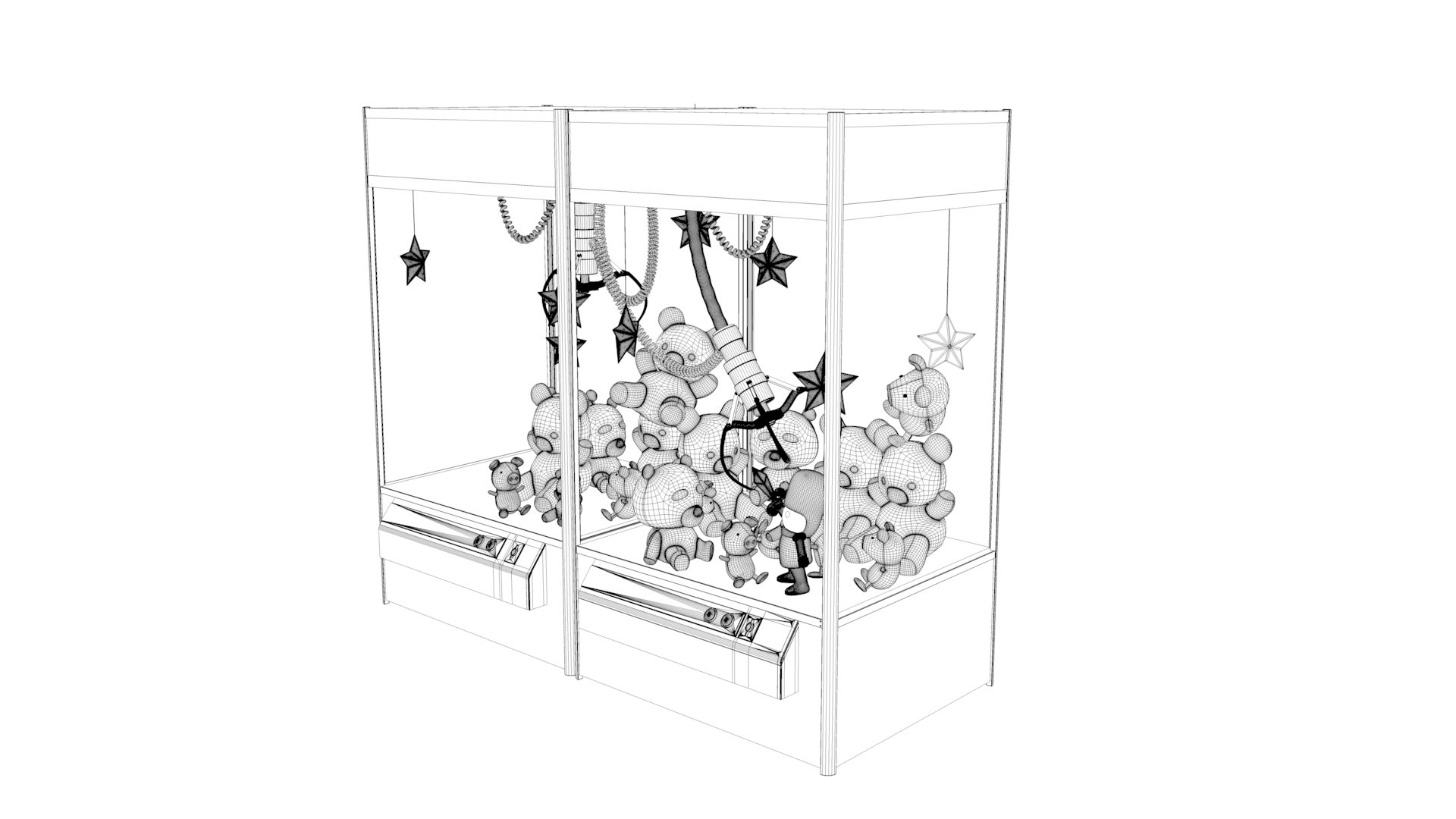 3D Claw Machine Teddy - TurboSquid 1707625