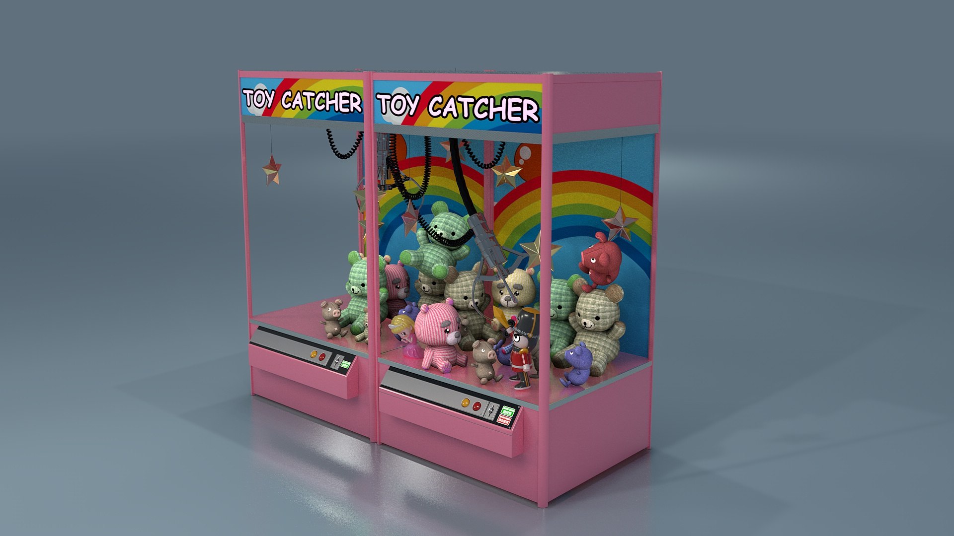 3D Claw Machine Teddy - TurboSquid 1707625
