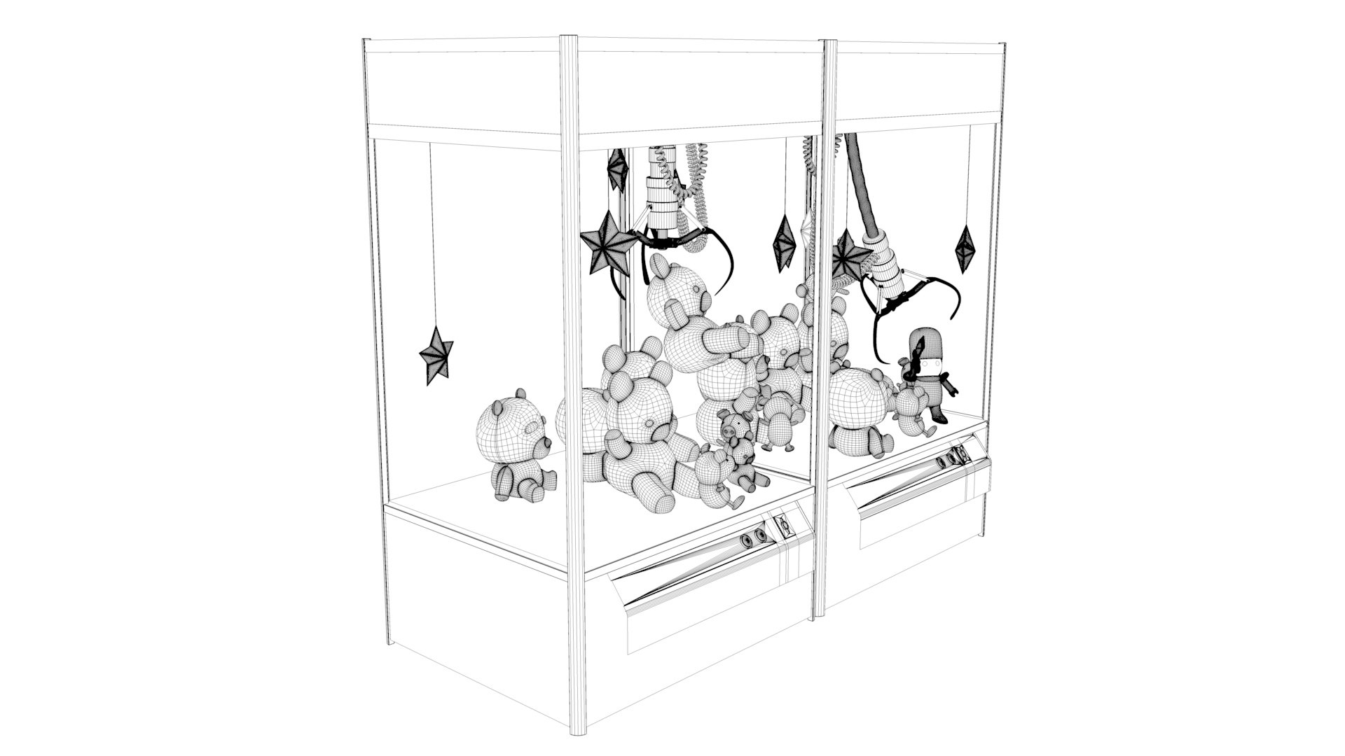 3D Claw Machine Teddy - TurboSquid 1707625
