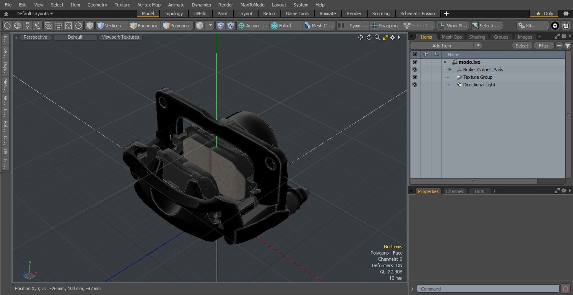 Brake Caliper Pads 3D Model - TurboSquid 2044702
