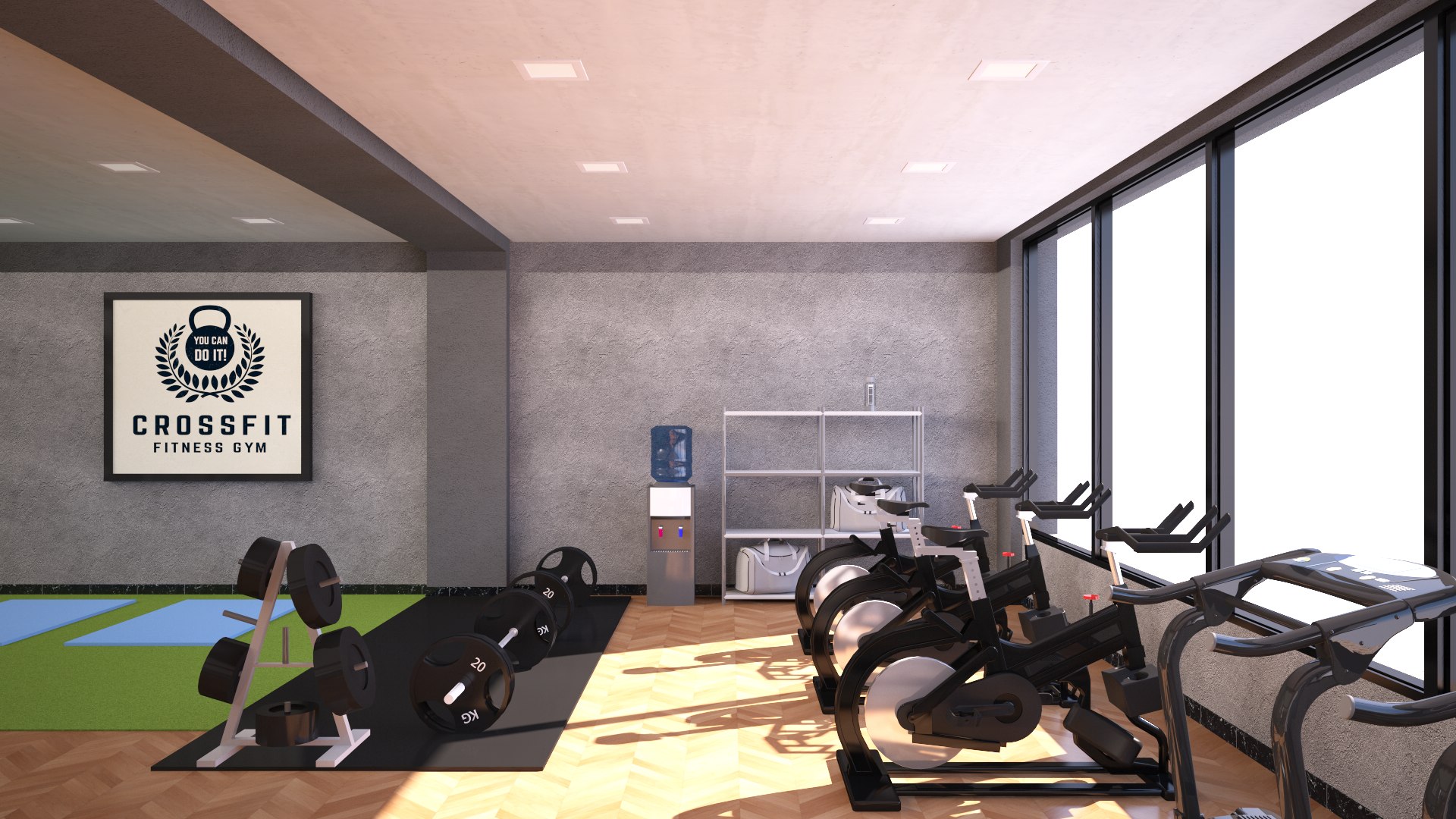 Gym Interior 3D Model - TurboSquid 1791761