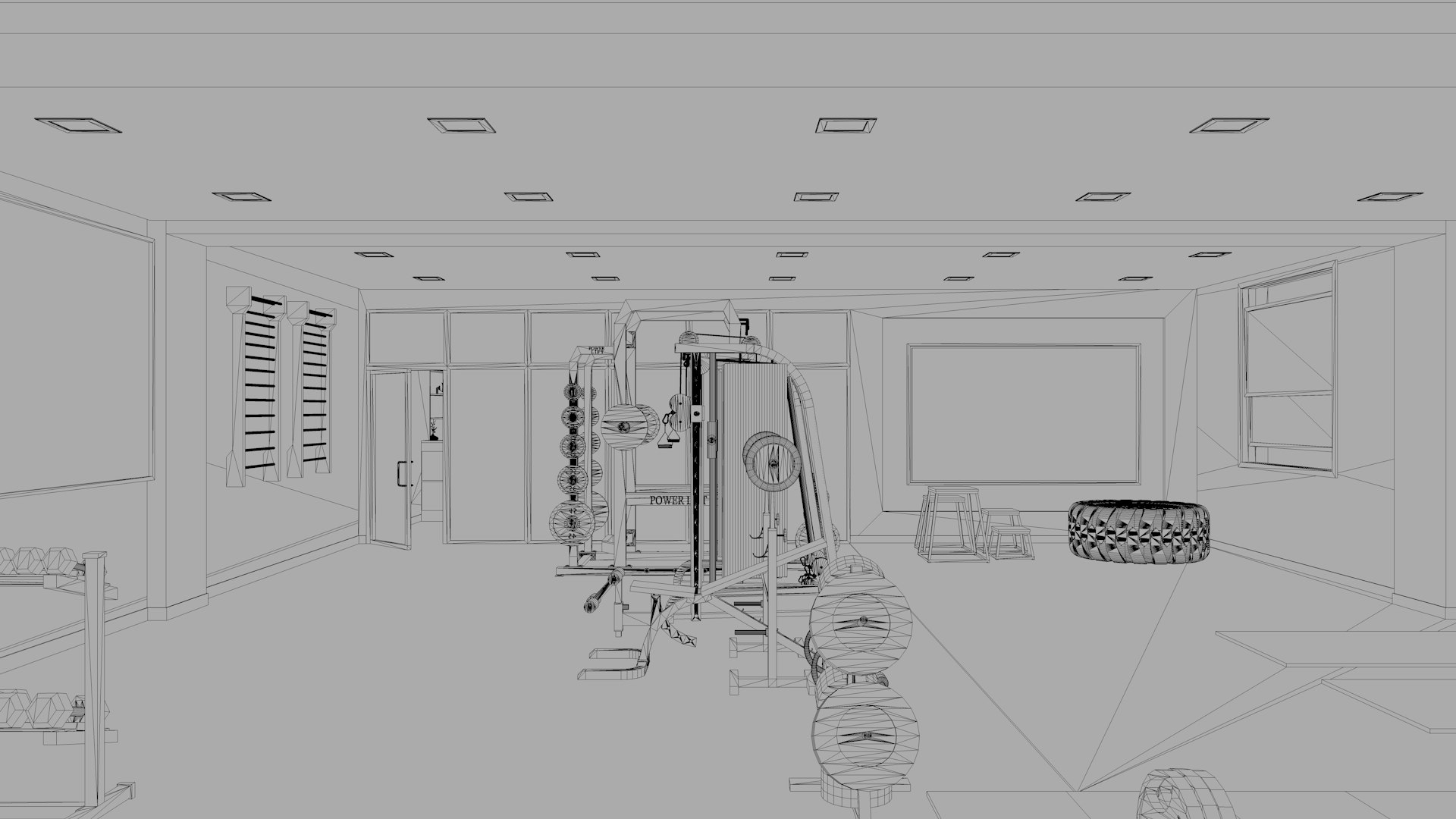 Gym Interior 3D Model - TurboSquid 1791761