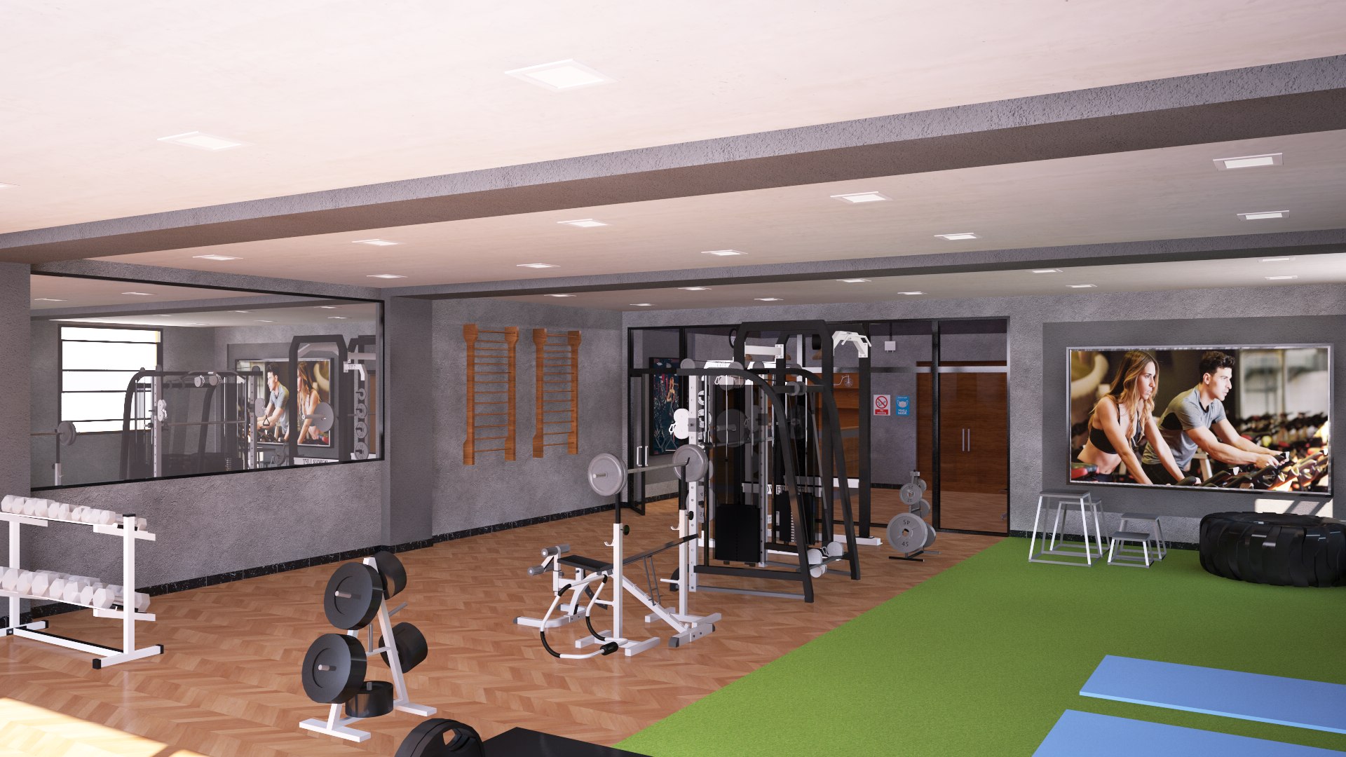 Gym Interior 3D Model - TurboSquid 1791761