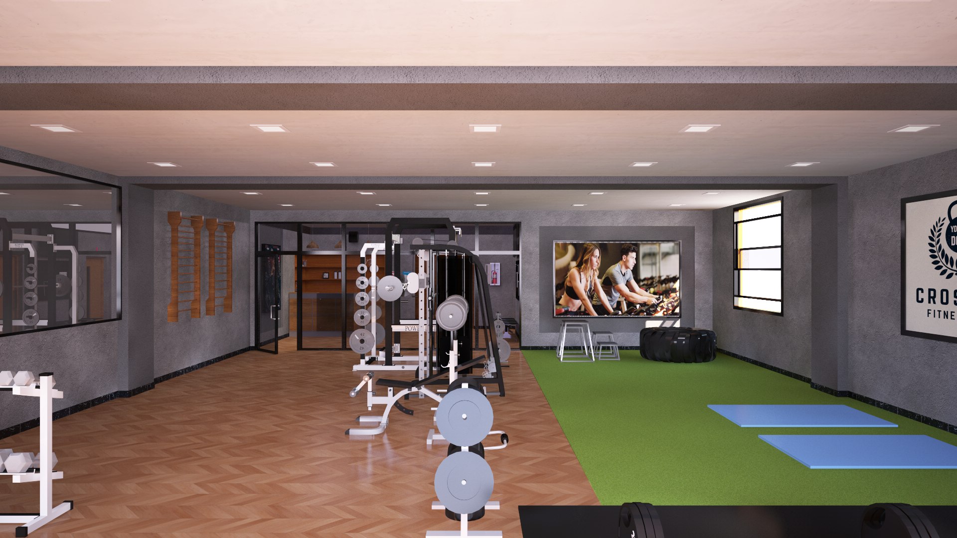 Gym Interior 3D Model - TurboSquid 1791761