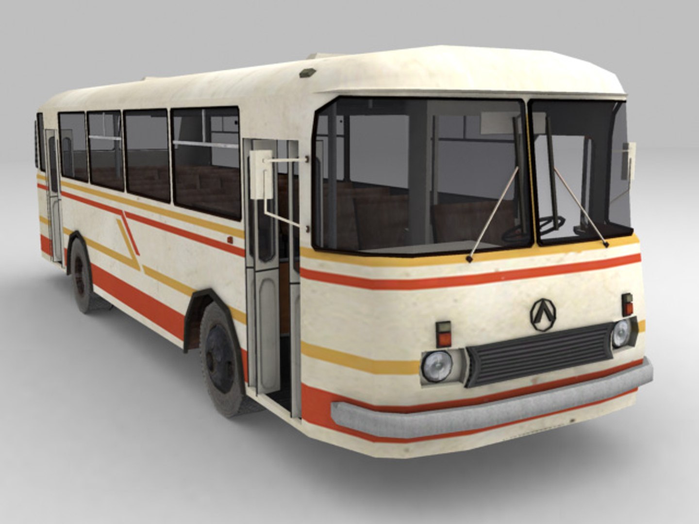 Low-poly Bus 3d Model