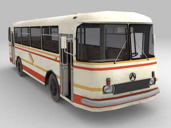 low-poly bus 3d model