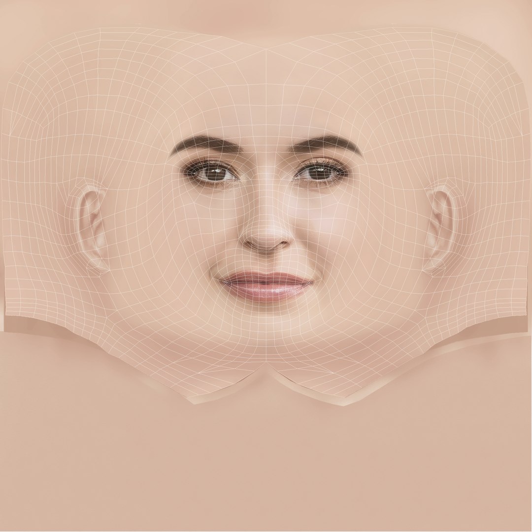 Lauren Daigle Head - No Hair - Low Poly Head For Game 3D Model ...