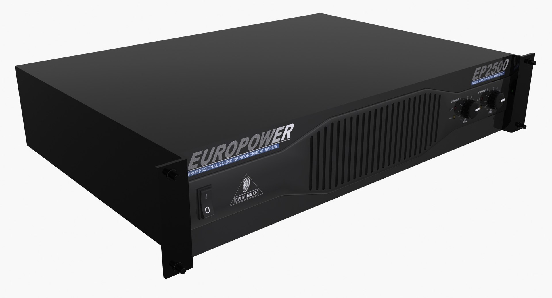 3d Model Of Rack Amplifier