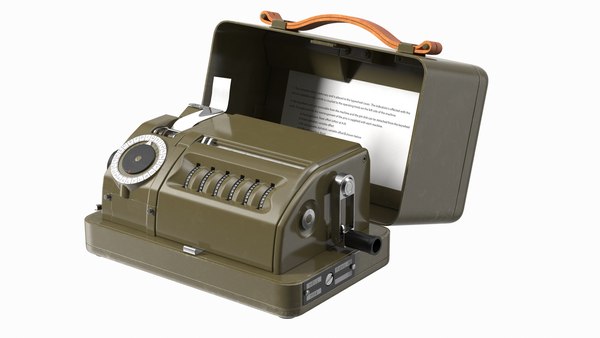 3D HELL H 54 Mechanical Cipher Machine - TurboSquid 1848568