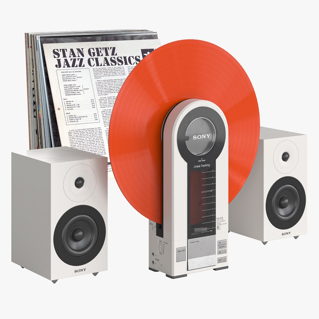 Vinyl Sony Turntable PS-F9speaker Sony SS-HW5 3D Model - TurboSquid 2348869