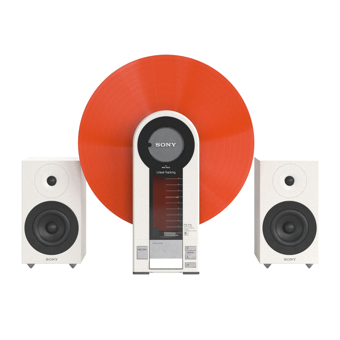 Vinyl Sony Turntable PS-F9speaker Sony SS-HW5 3D Model - TurboSquid 2348869