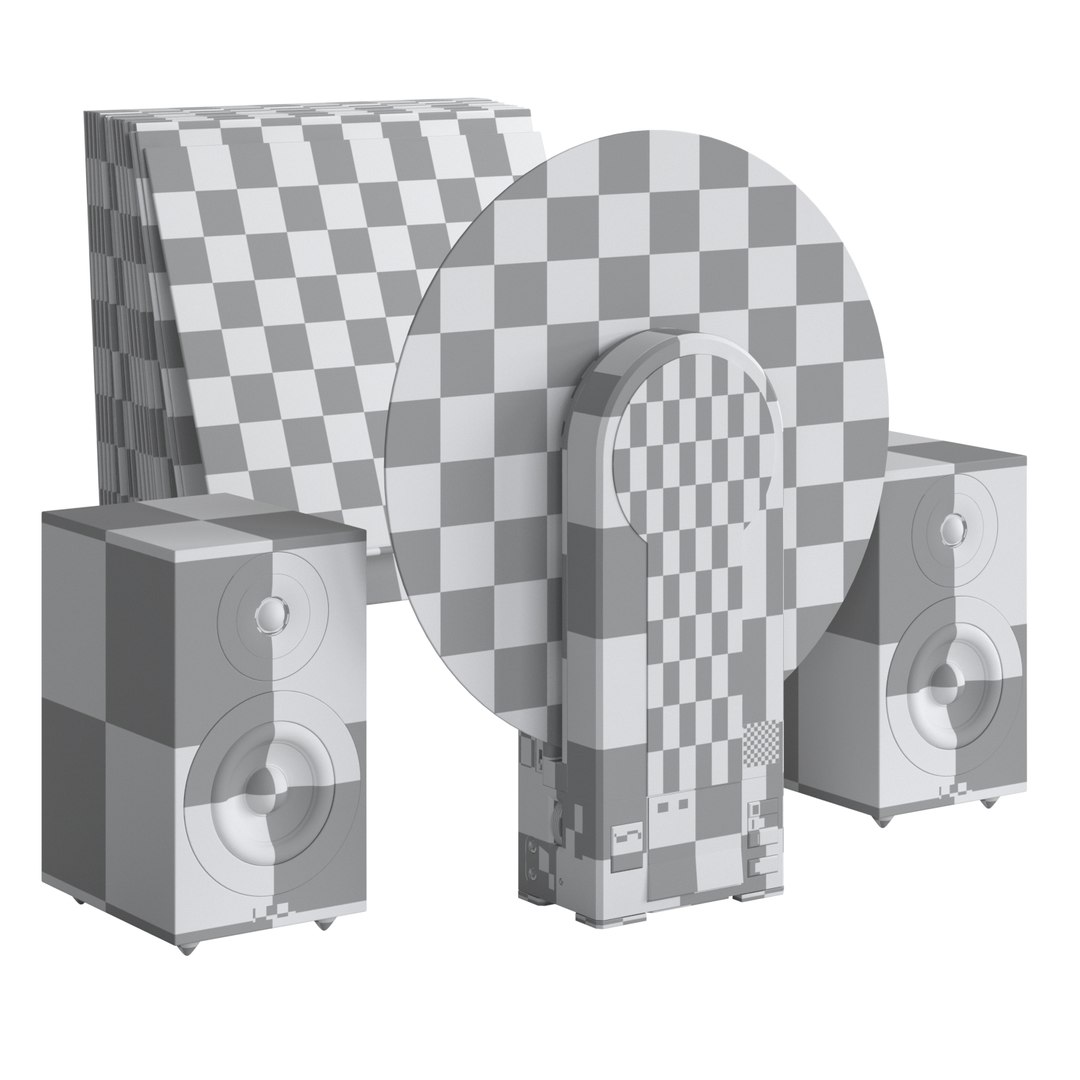 Vinyl Sony Turntable PS-F9speaker Sony SS-HW5 3D Model - TurboSquid 2348869