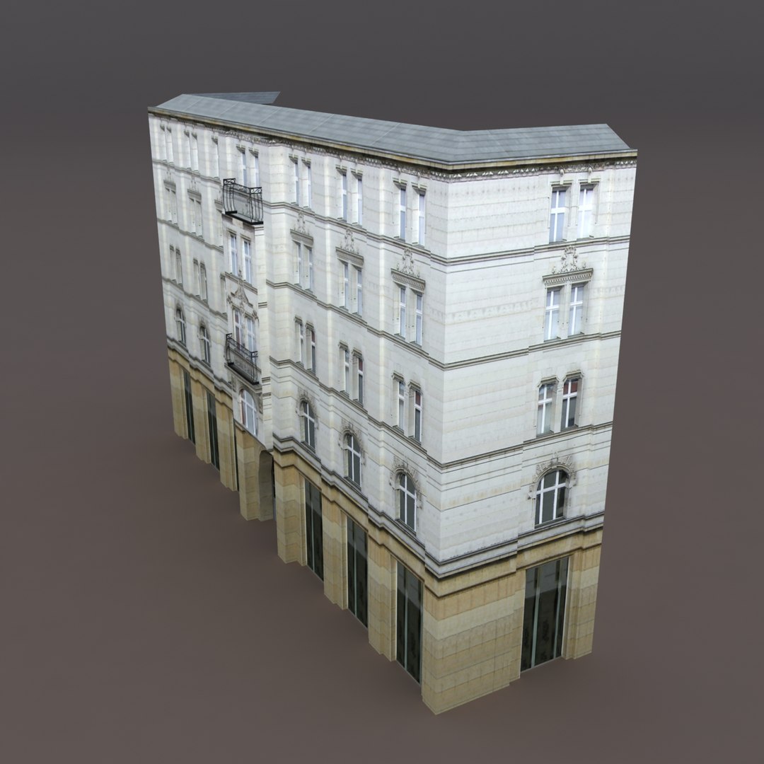 building exterior modeled 3d model