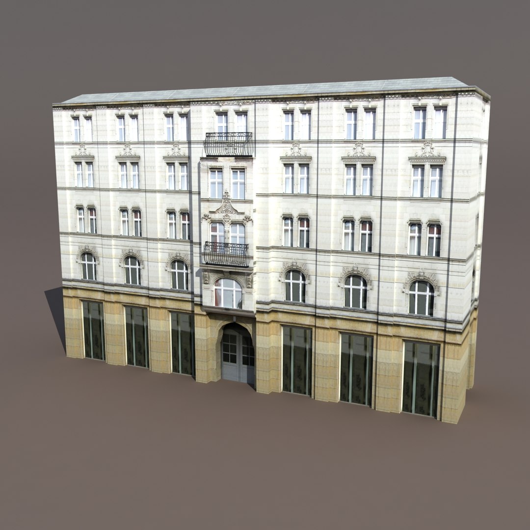 building exterior modeled 3d model