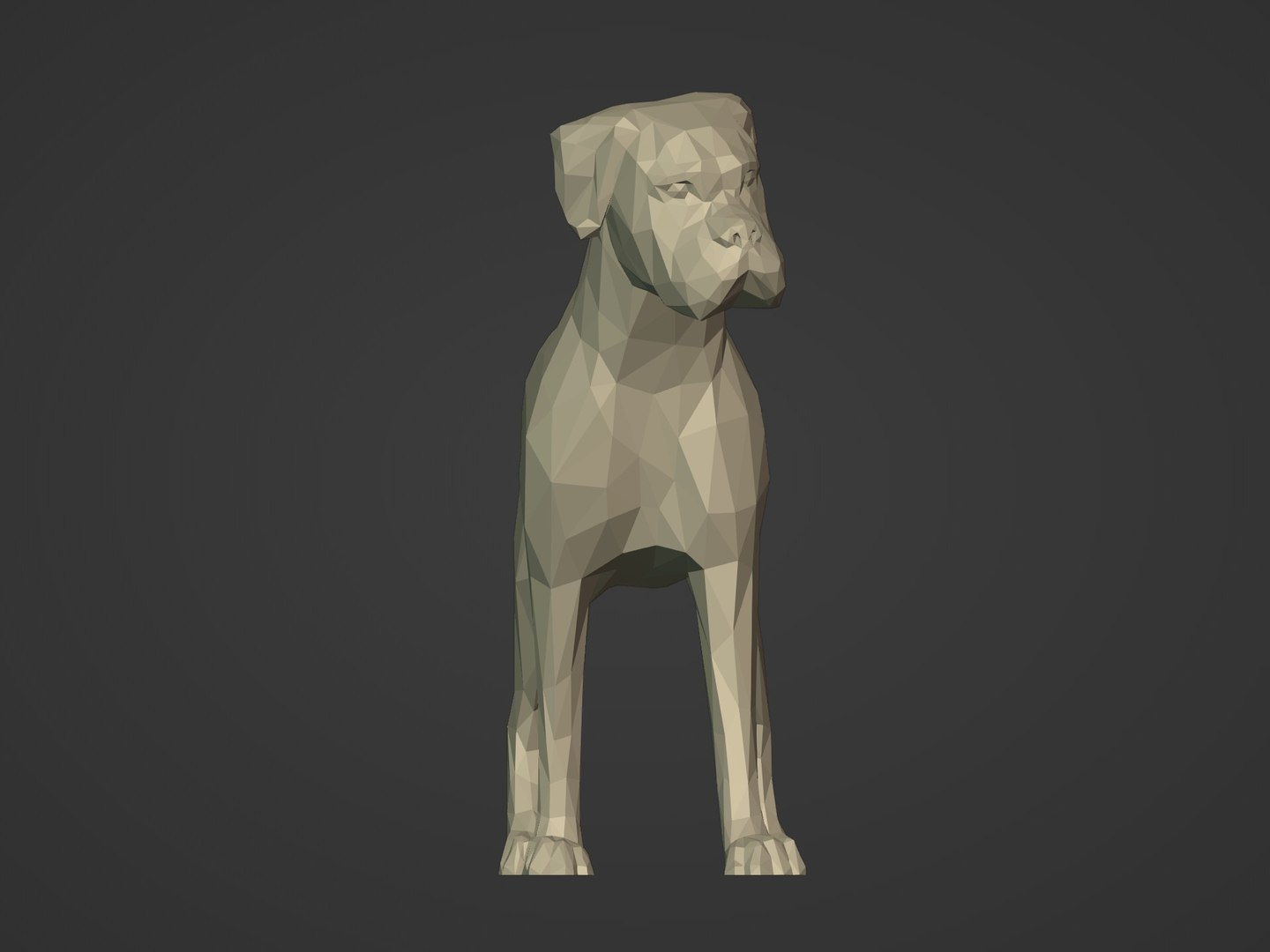 LowPoly Cartoon Dog 3D Model - TurboSquid 2017613