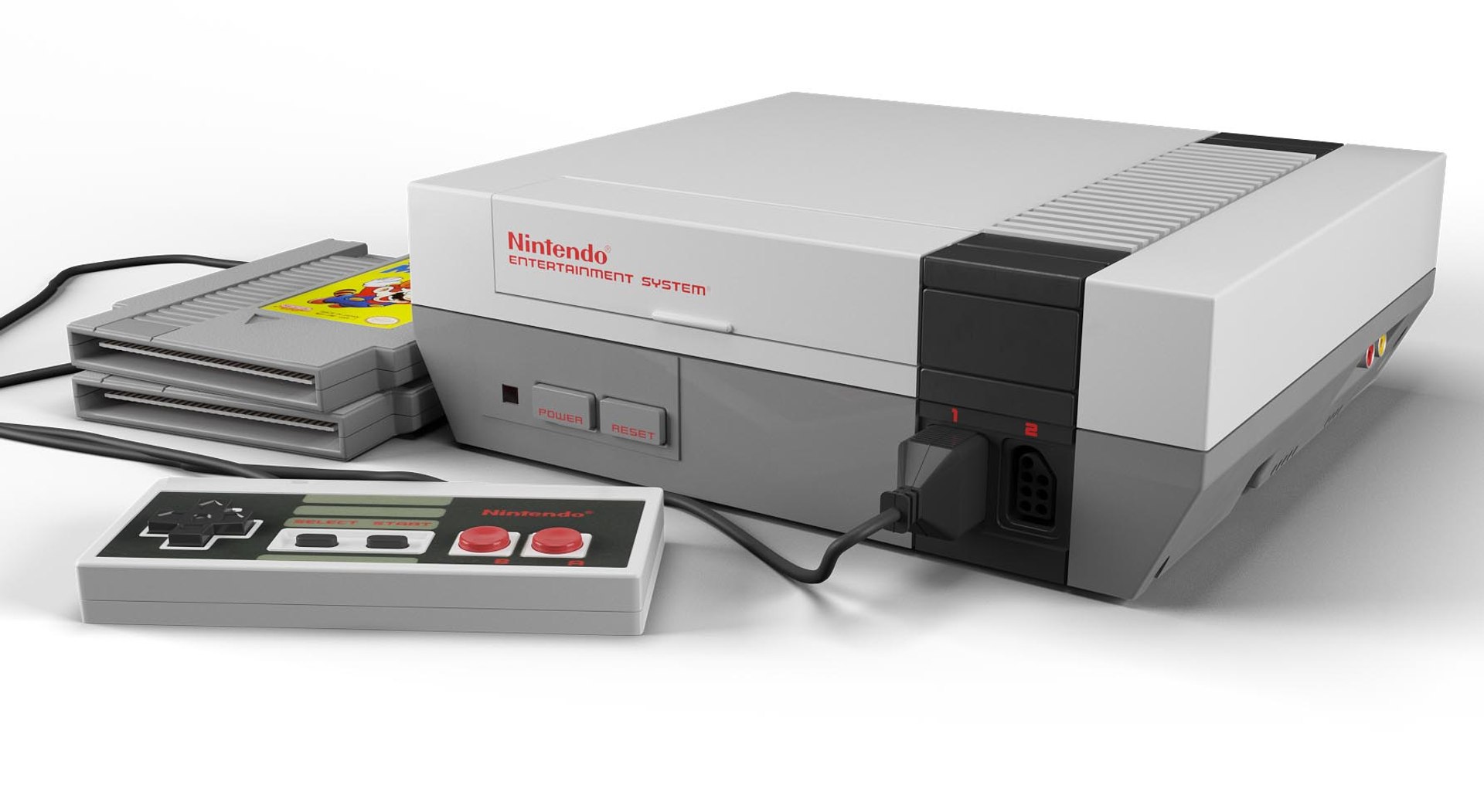 3D Model Nintendo NES Retro Gaming Console - TurboSquid 2293693
