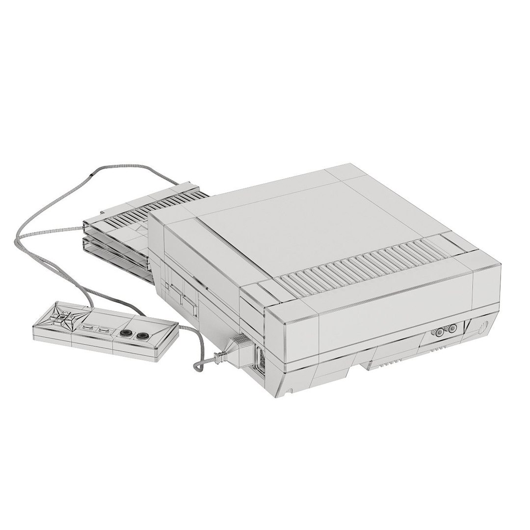 3D Model Nintendo NES Retro Gaming Console - TurboSquid 2293693