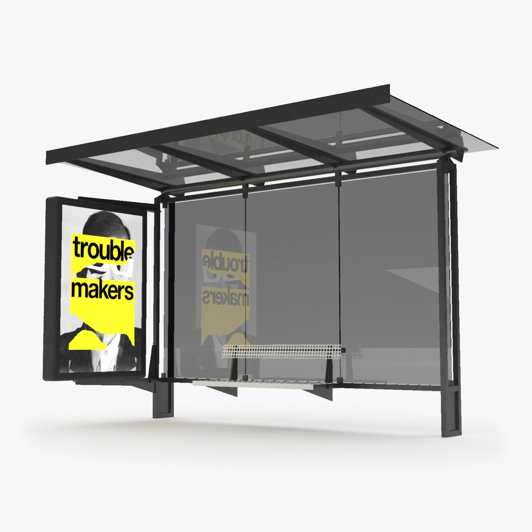Free 3D Bus Stop model - TurboSquid 1826706
