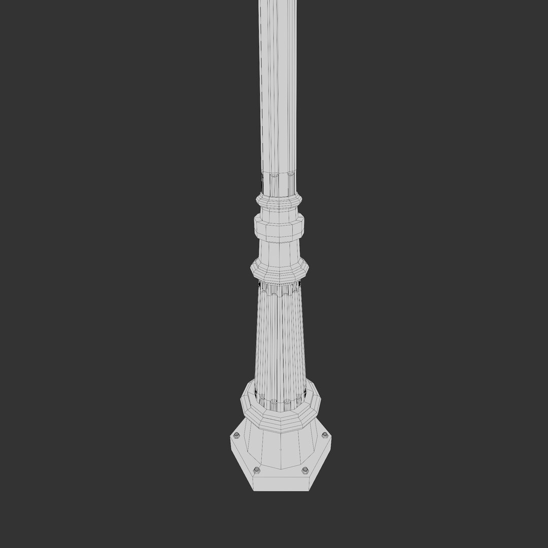 Light Post 3D model - TurboSquid 2056400