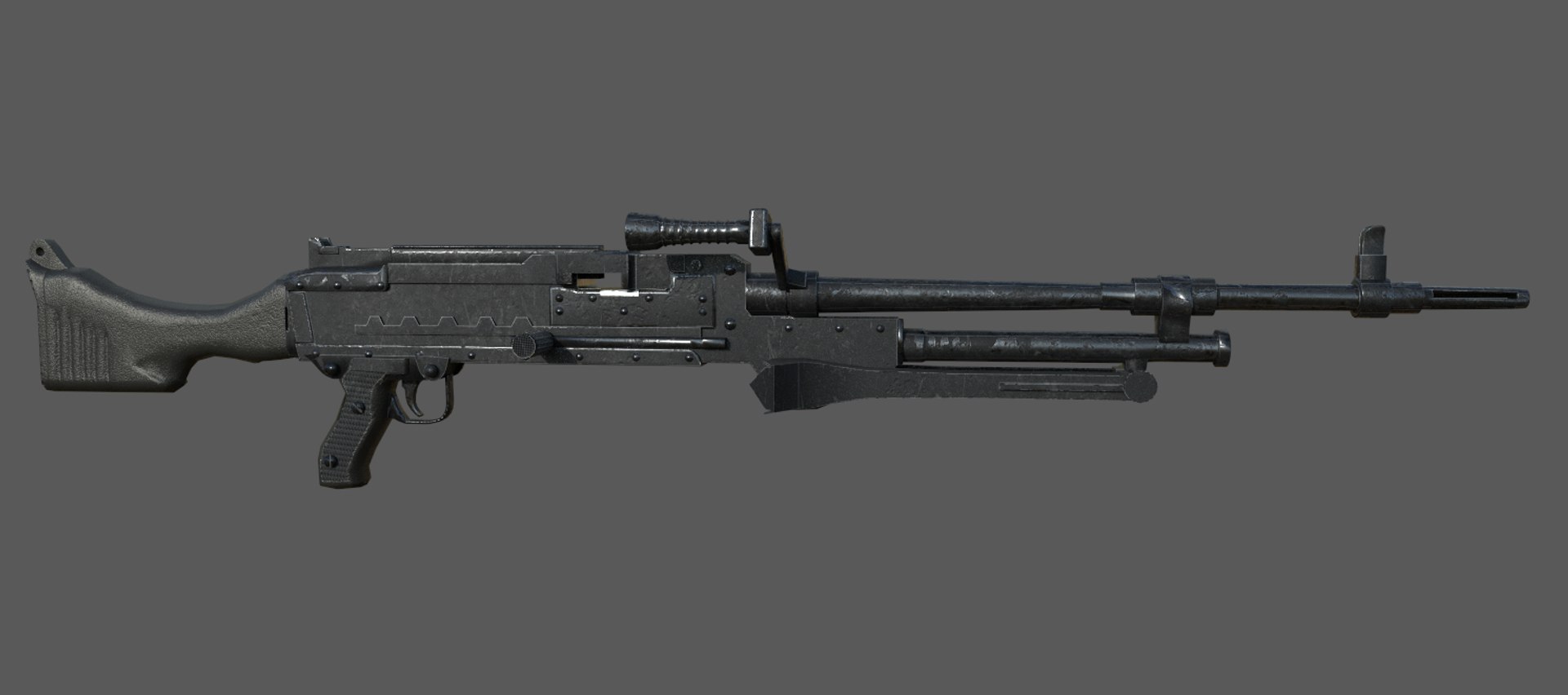 3D L7 Gpmg Machine Gun - TurboSquid 1423636