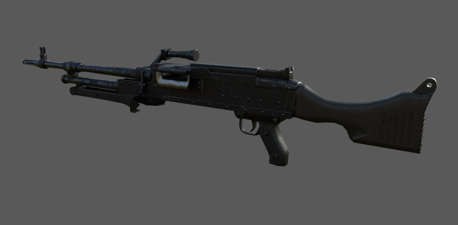 3D L7 Gpmg Machine Gun - TurboSquid 1423636