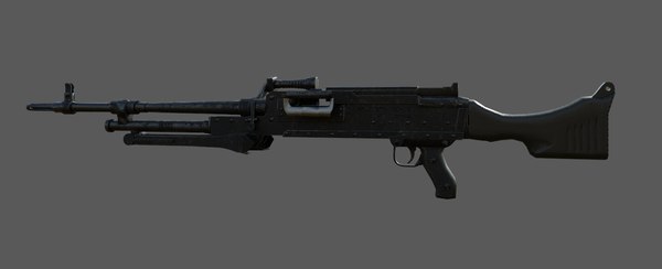 3D l7 gpmg machine gun - TurboSquid 1423636