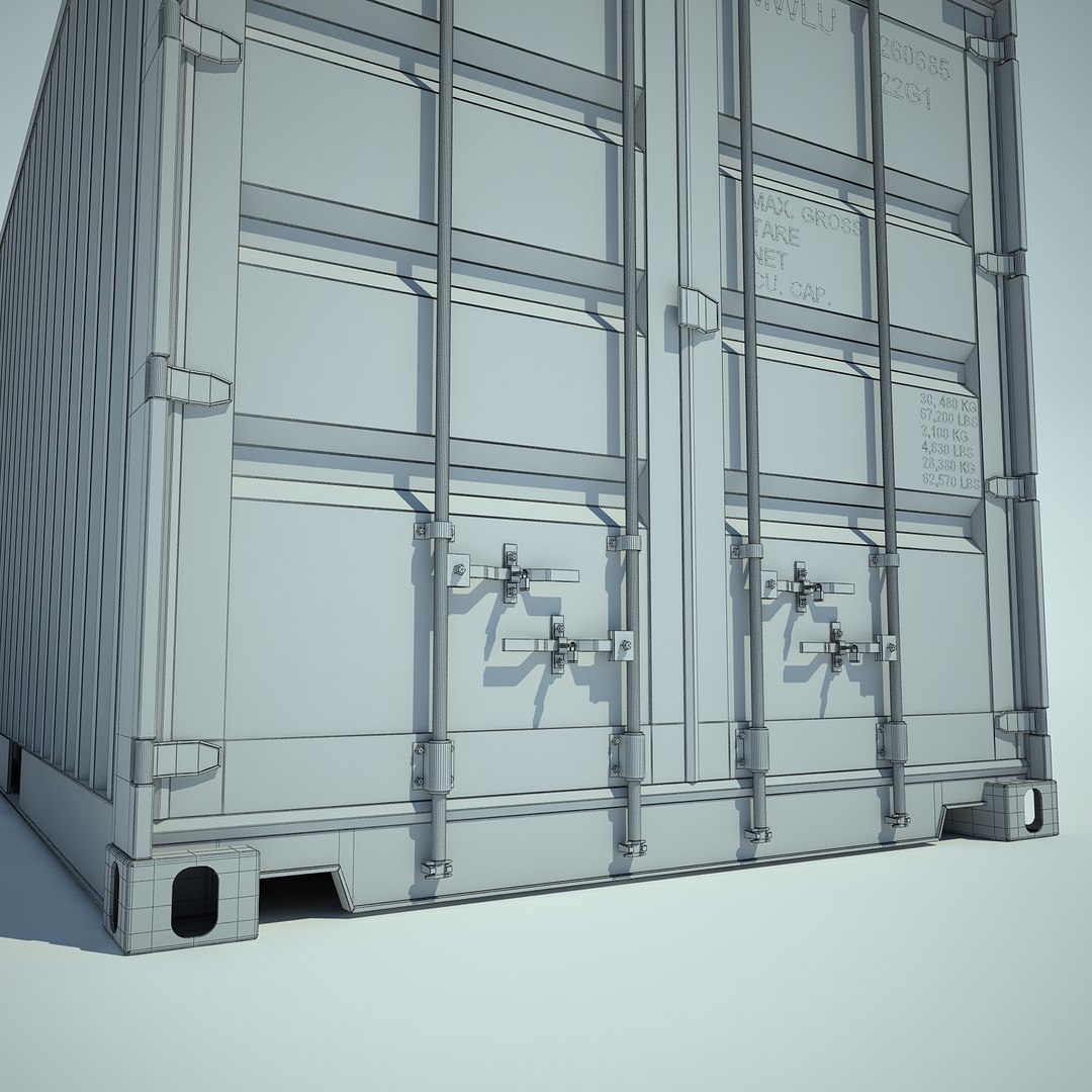 3d Model Container Cargo