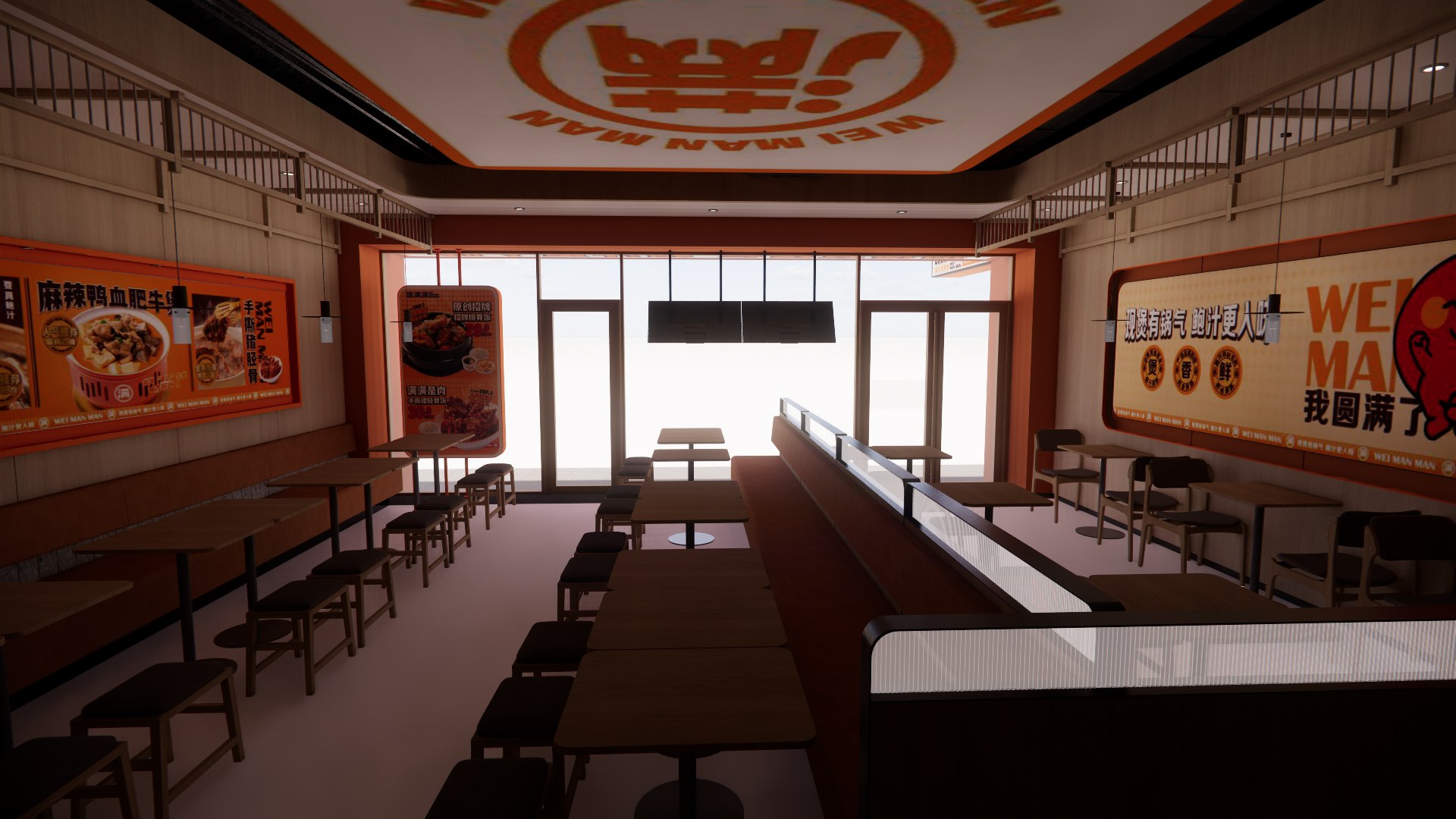 3D Model Fast Food Restaurant -A1 - TurboSquid 2386341