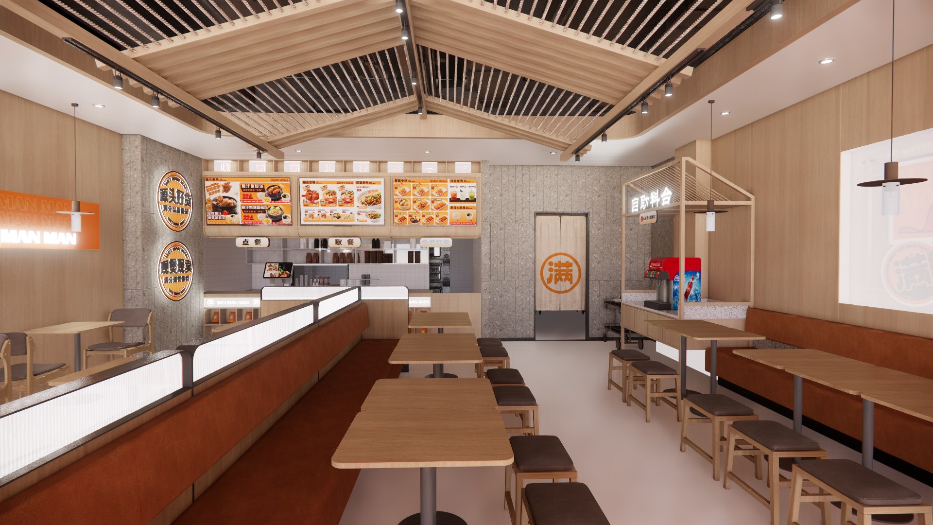 3D Model Fast Food Restaurant -A1 - TurboSquid 2386341