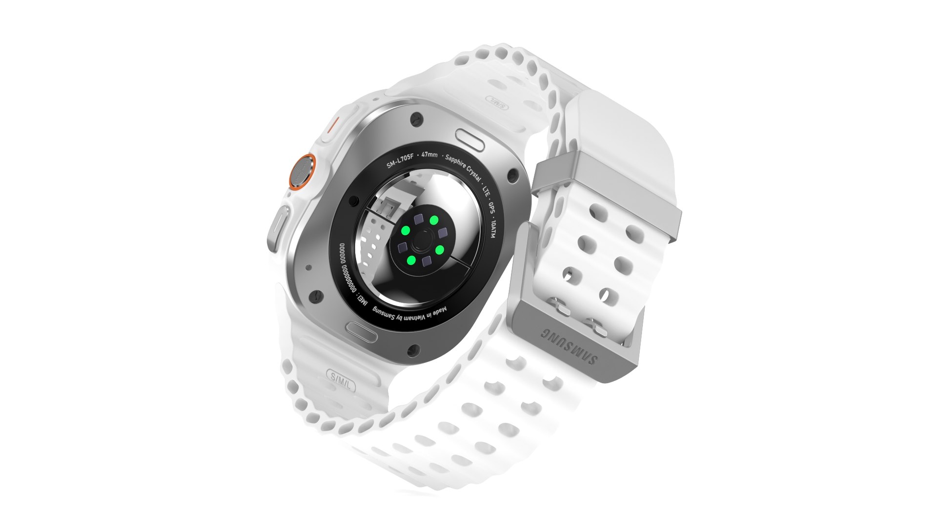 3D Samsung Galaxy Watch Ultra Titanium White Model - TurboSquid 2265059