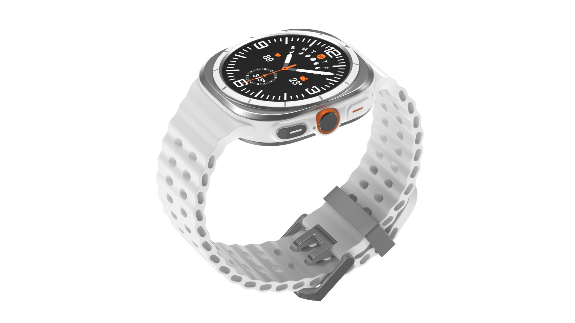 3D Samsung Galaxy Watch Ultra Titanium White Model - TurboSquid 2265059