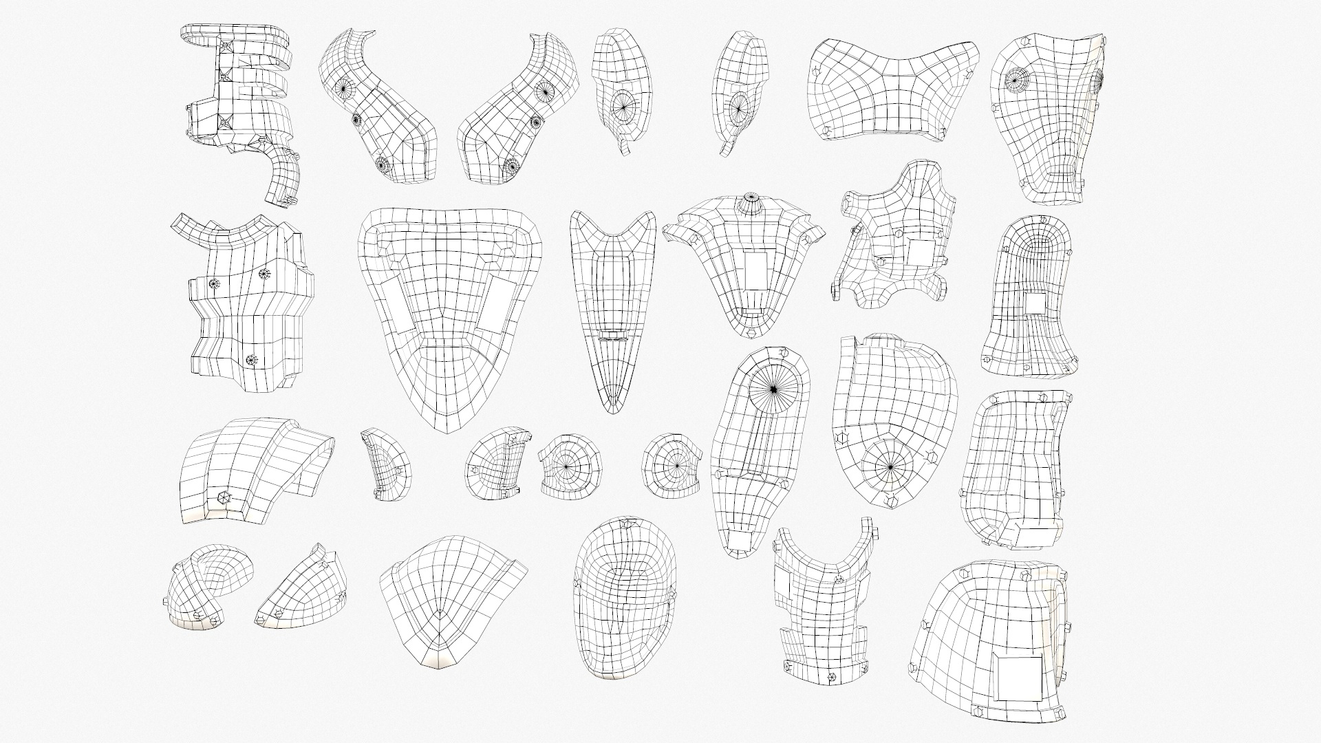 3D mech kitbash parts - - TurboSquid 1642150