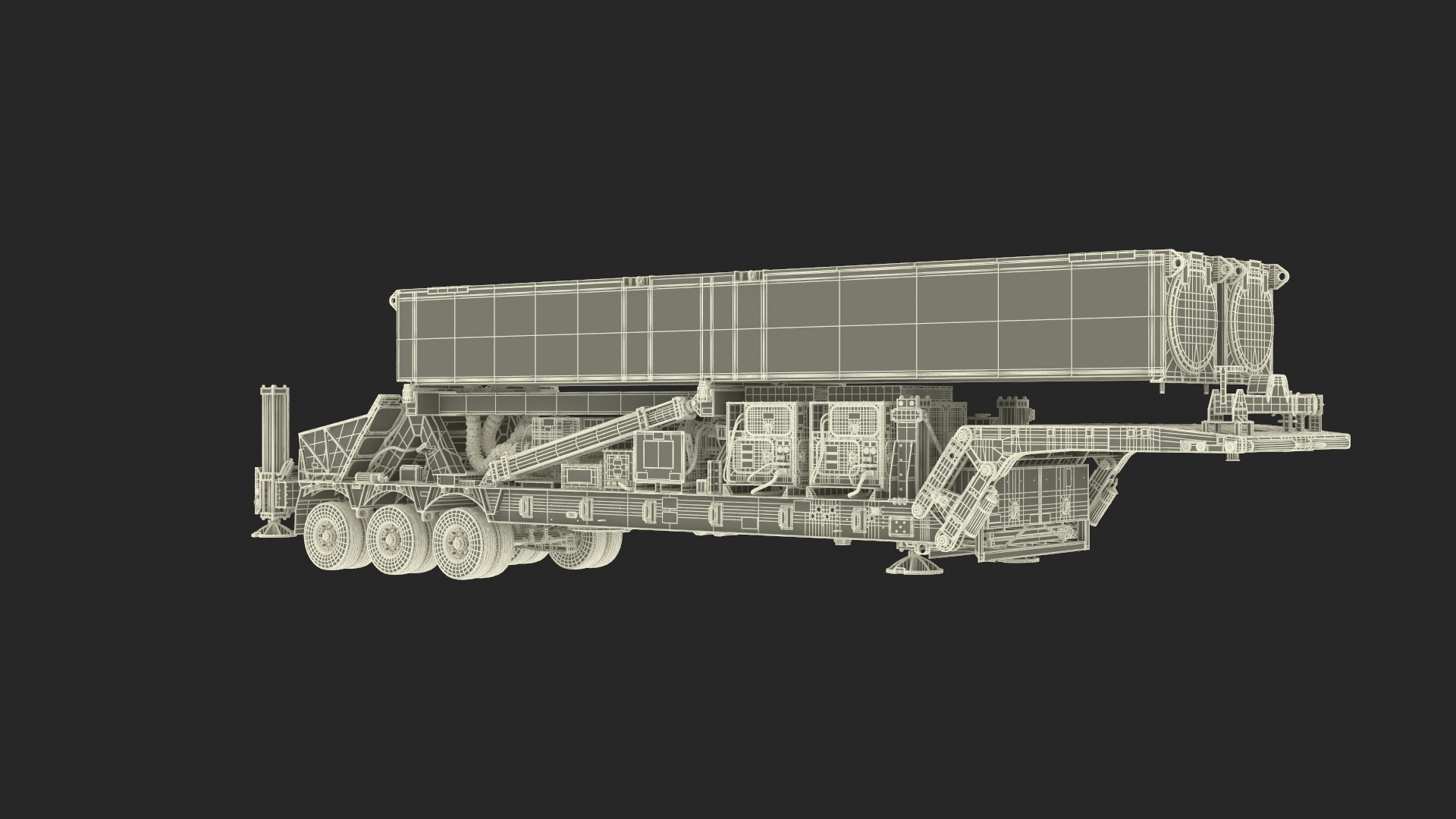 3D Model LRHW Missile TEL Unit Transport Mode - TurboSquid 2465703