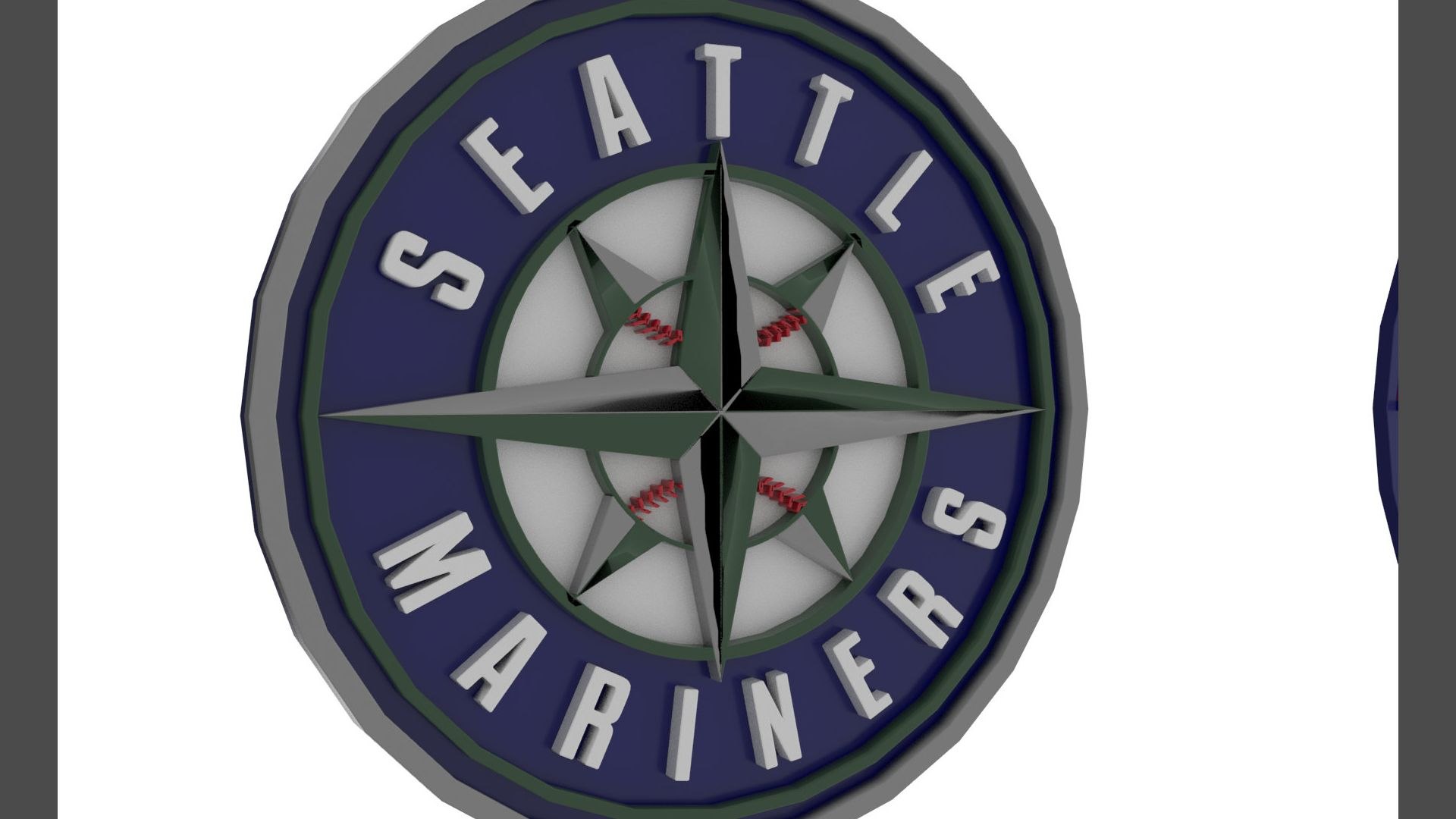 Seattle Mariners Logo Keychan Shield Printable And Renderable 3D Model ...