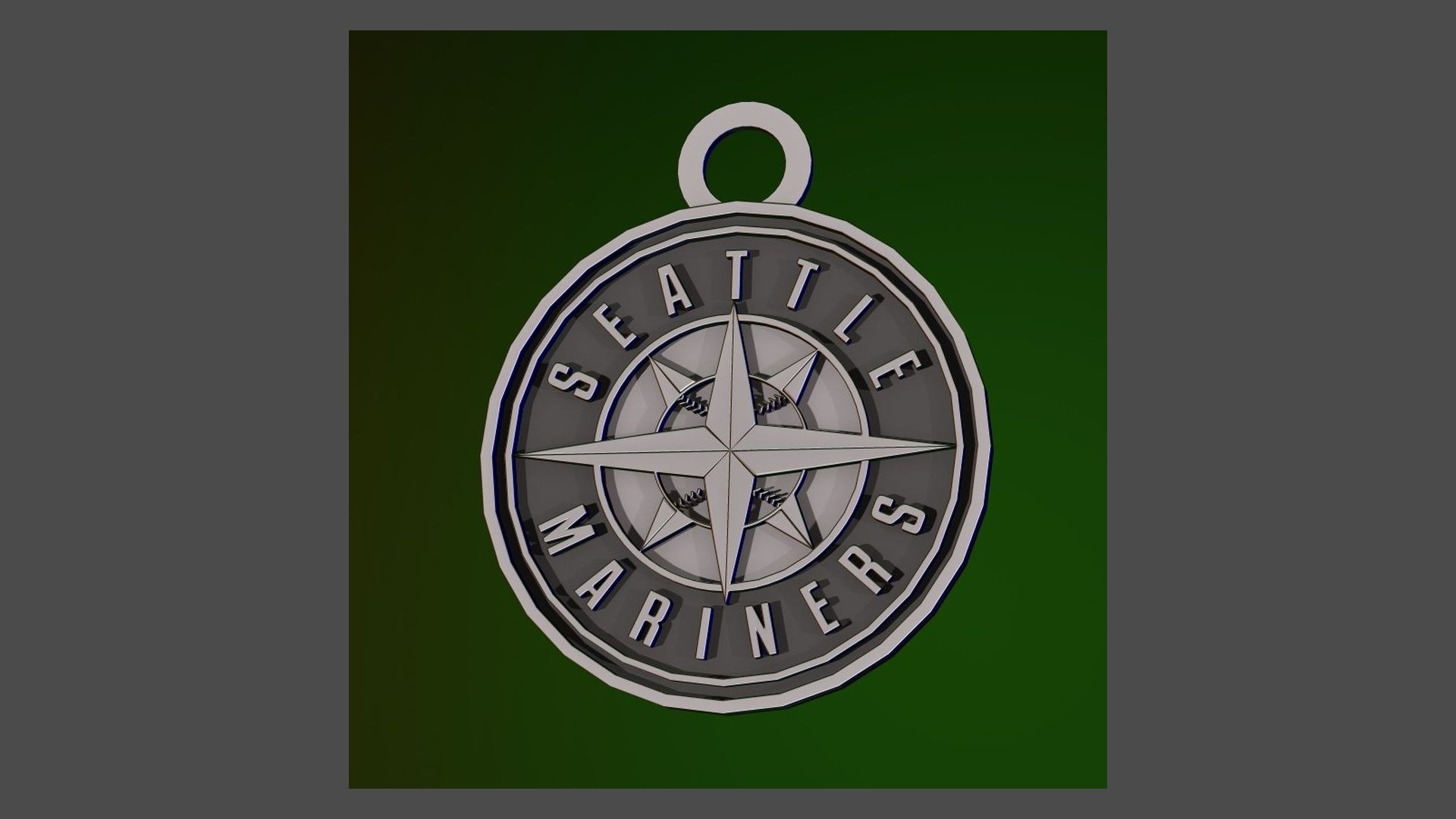 Seattle Mariners Logo Keychan Shield Printable And Renderable 3D Model ...