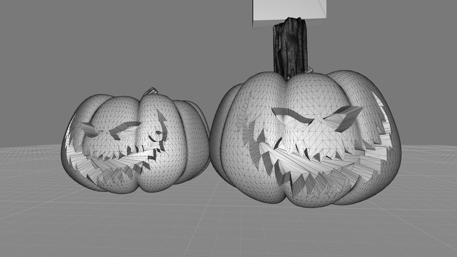 Halloween Pumpkin Jack-o-lantern 3D Model - TurboSquid 1987491