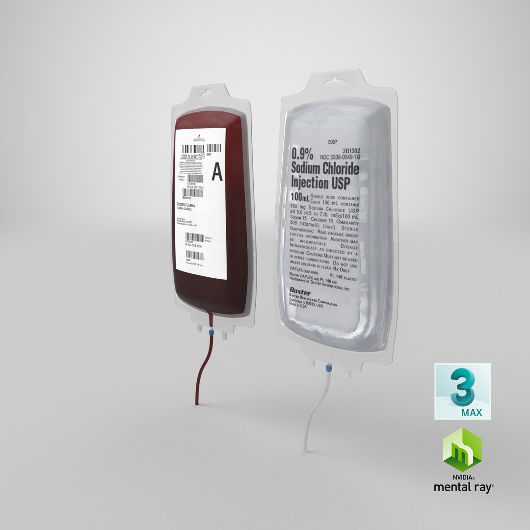 Blood Iv Bag Model - TurboSquid 1483000