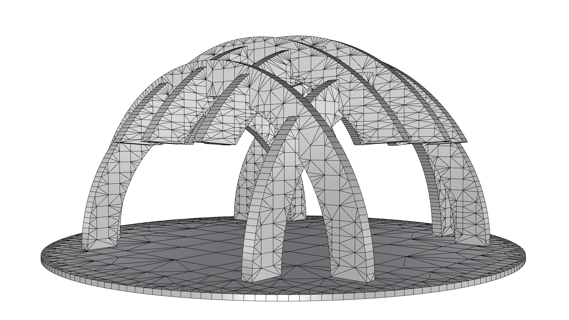 Parametric Dome Contour 02 3D Model - TurboSquid 2209057