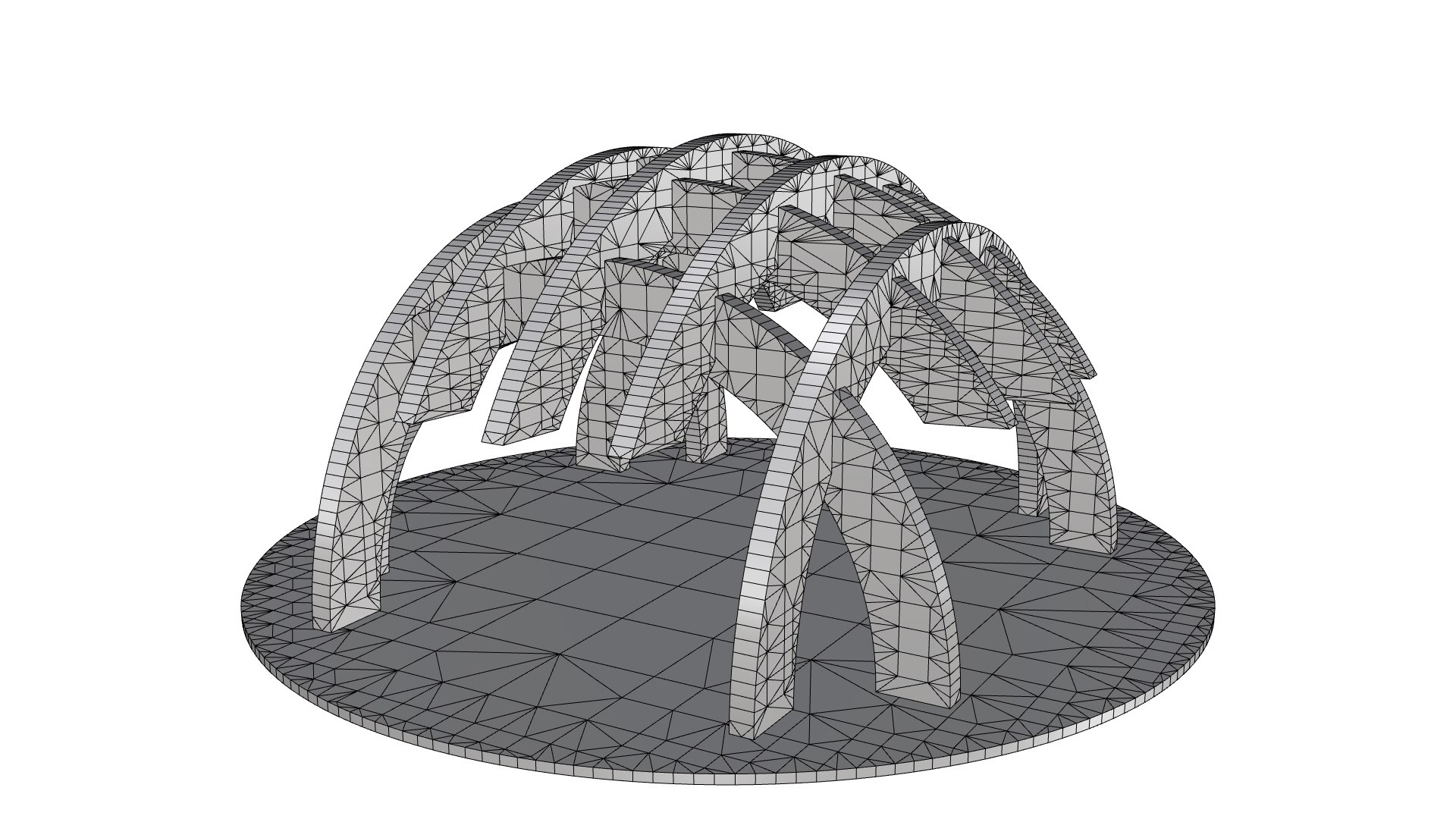 Parametric Dome Contour 02 3d Model Turbosquid 2209057 
