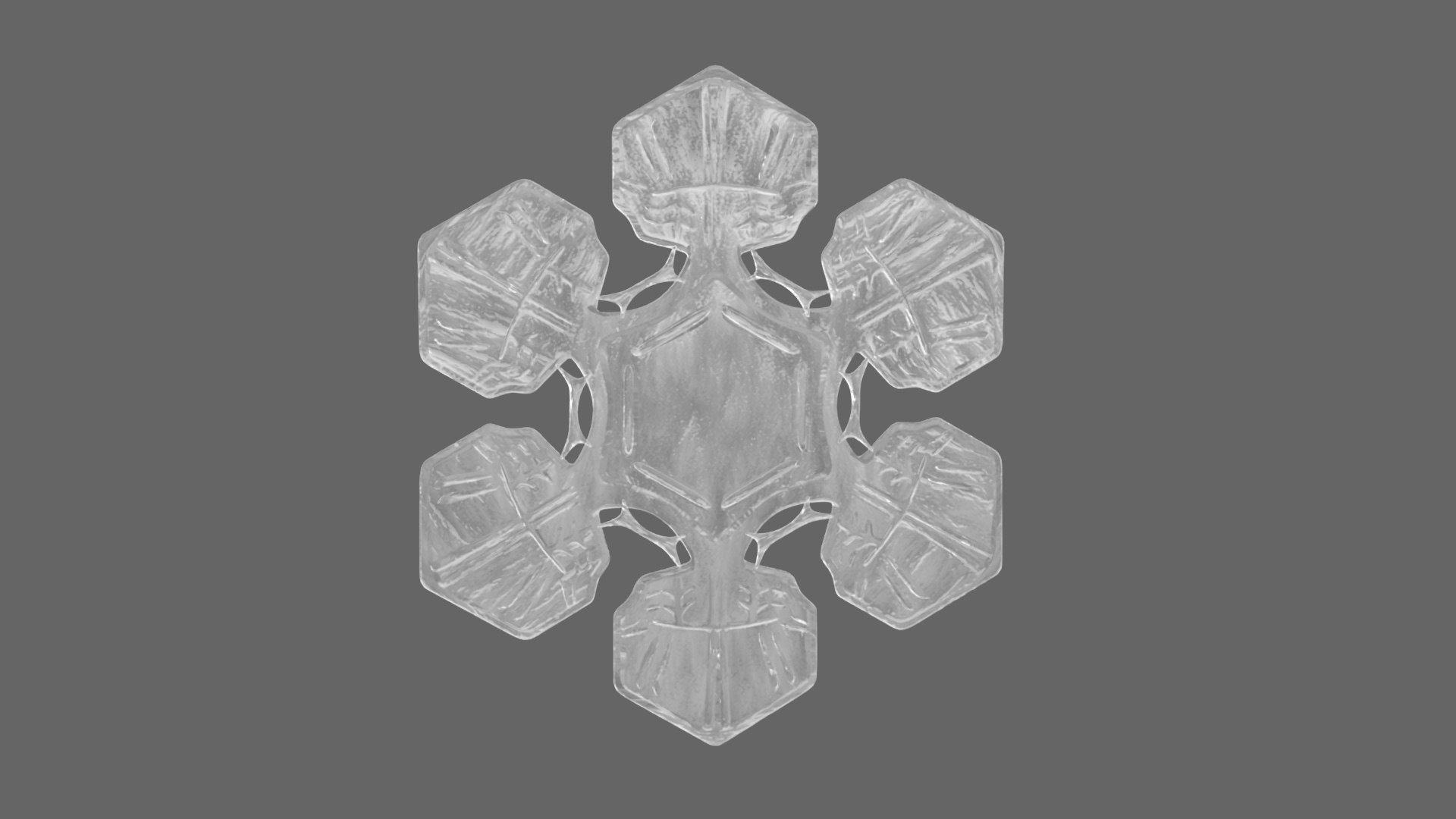 3D Realistic Snowflake - TurboSquid 2249609