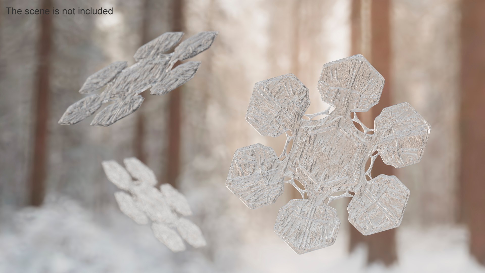 3D Realistic Snowflake - TurboSquid 2249609