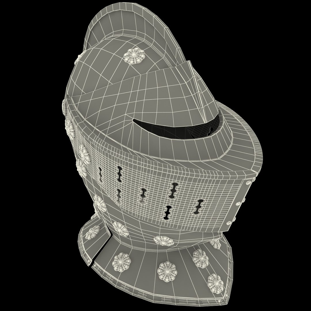 Medieval Close Helmet 3d Max