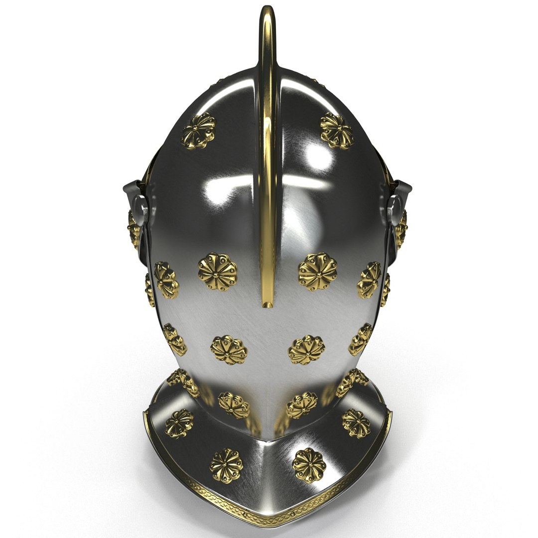 Medieval Close Helmet 3d Max