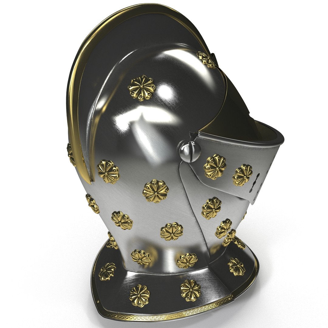 Medieval Close Helmet 3d Max