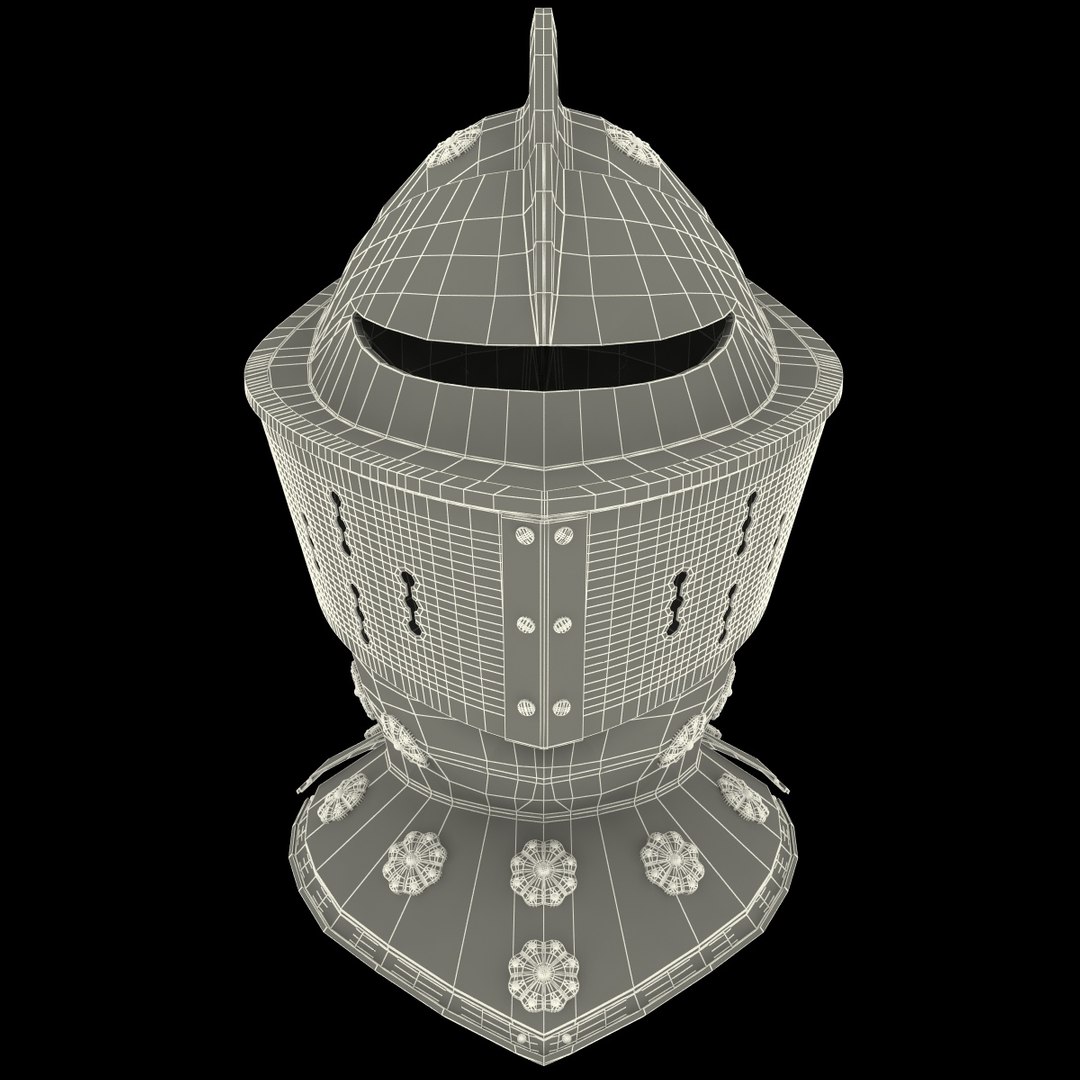 Medieval Close Helmet 3d Max