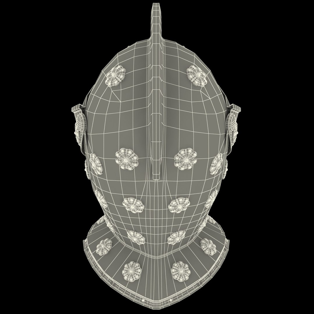 Medieval Close Helmet 3d Max