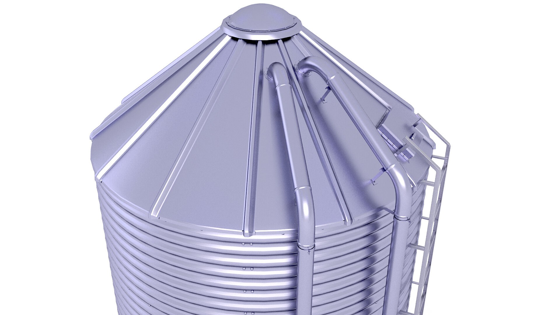 Forage Grain Corn Silos V6 3D Model - TurboSquid 2419018