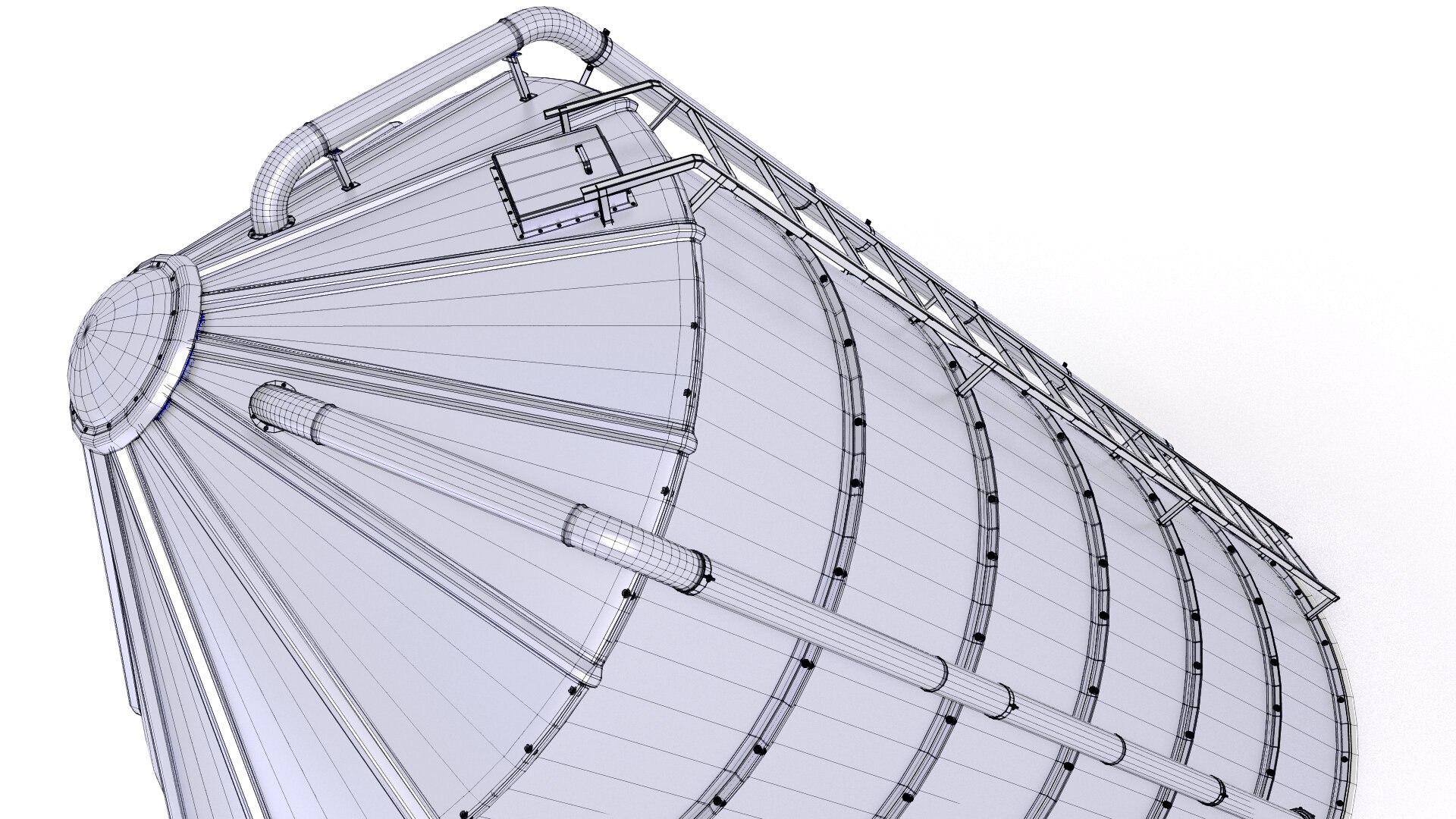 Forage Grain Corn Silos V6 3D Model - TurboSquid 2419018
