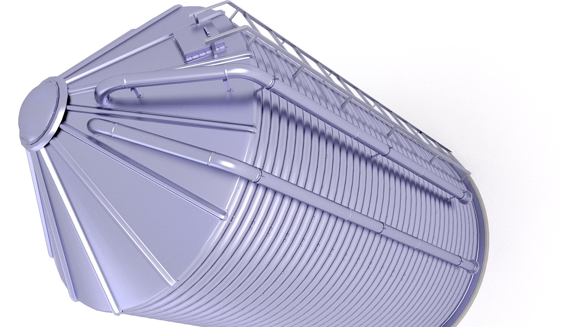 Forage Grain Corn Silos V6 3D Model - TurboSquid 2419018